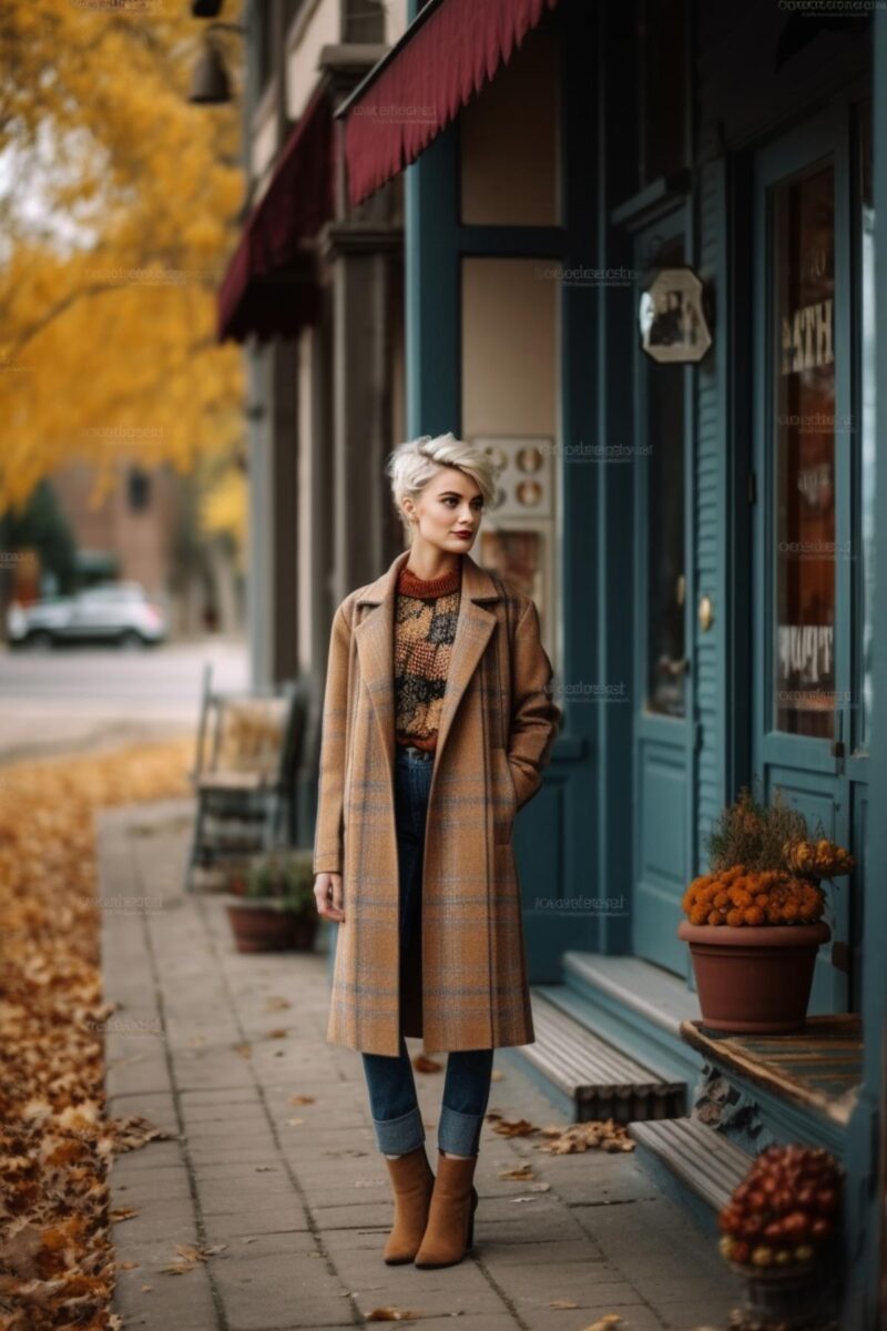 30 Women Featuring Stylish Plaid Overcoats (Fashion Concepts) – Threadcurve