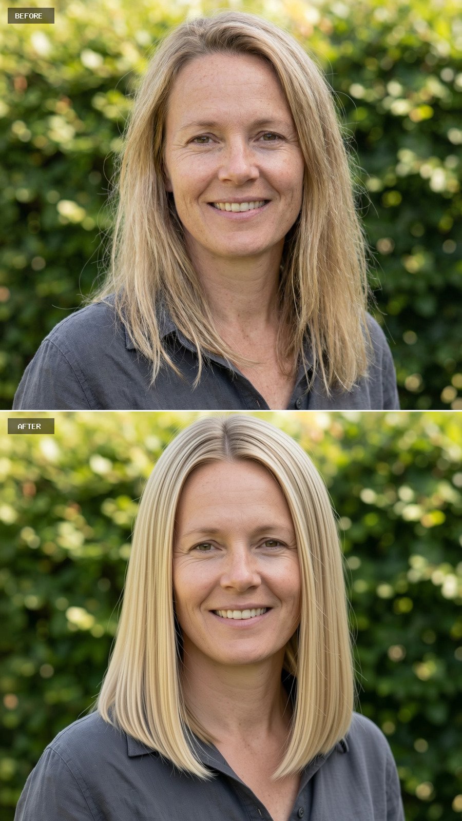 29 Before & After Face-Slimming Hairstyle Transformations for 42 Year ...