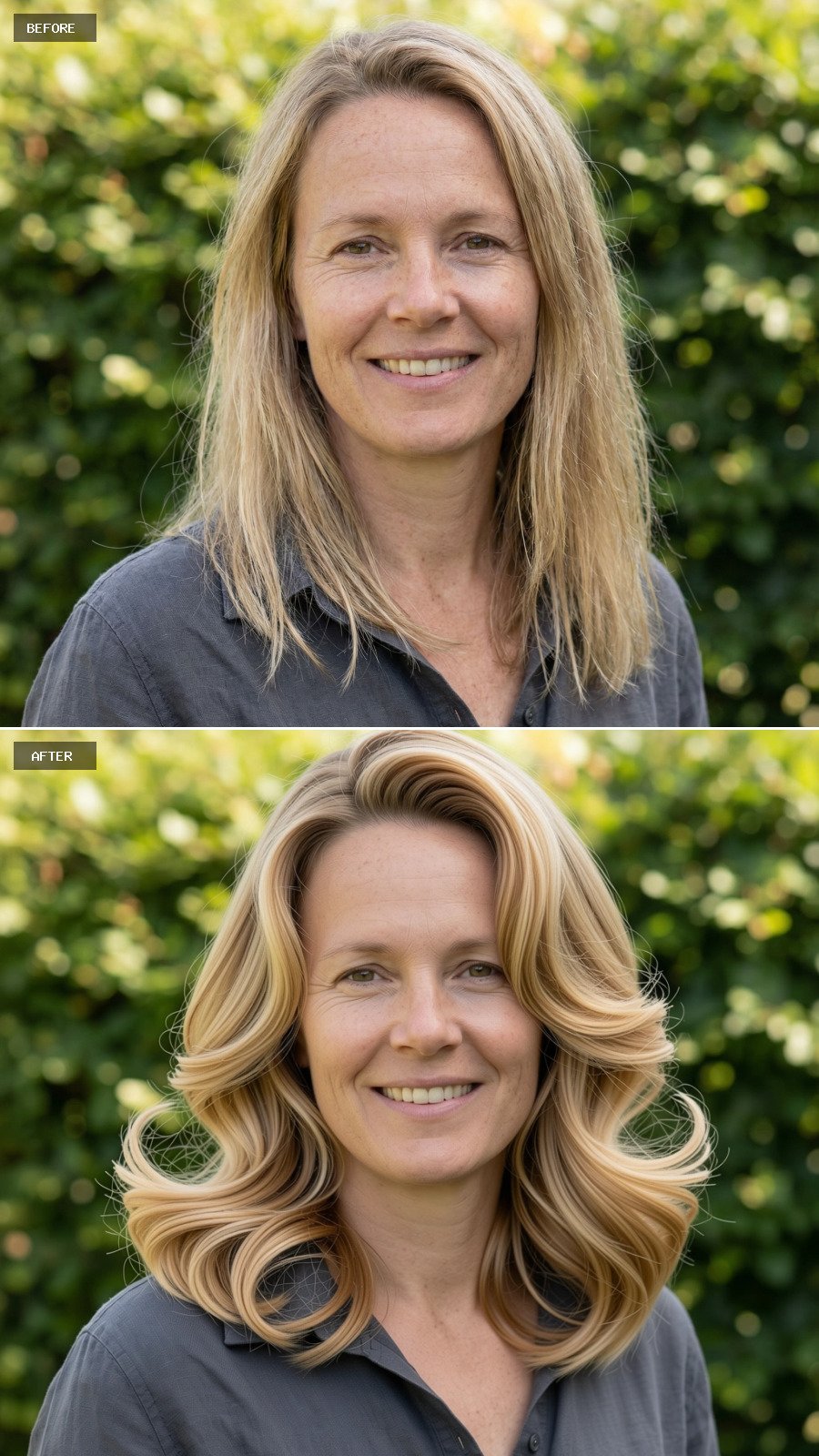 29 Before & After Face-Slimming Hairstyle Transformations for 42 Year ...